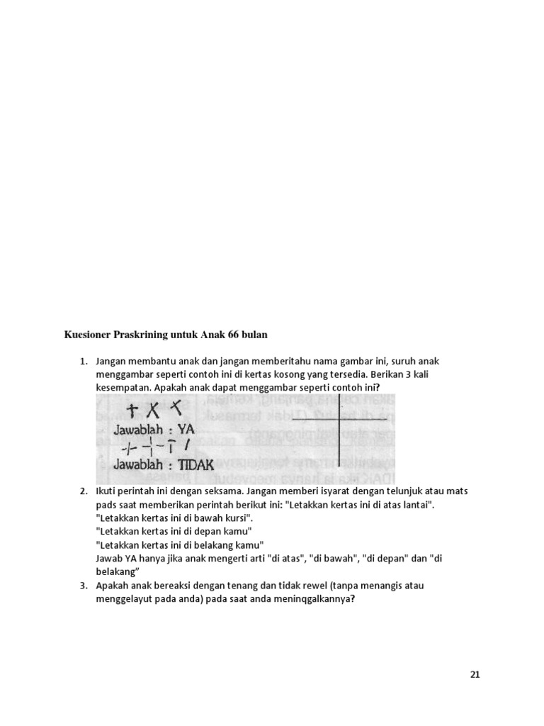 Kuesioner Pra Skrining Perkembangan Kpsp 3 Pdf Pdf