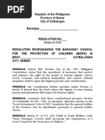 Barangay Dinganen's 2019 BCPC Plan | PDF | Justice | Crime & Violence