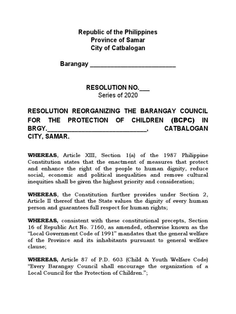 Series of 2020 (BCPC) In: WHEREAS, Article XIII, Section 1 (A) of The ...