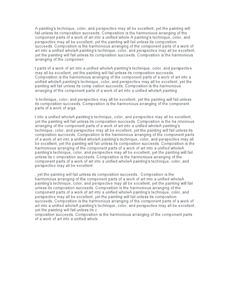 Simple Secret To Better Painting | Download Free PDF | Composition (Visual Arts) | Light