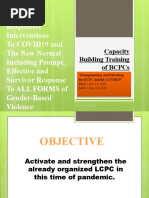BCPC Training Activity Design 2020 | PDF | Government