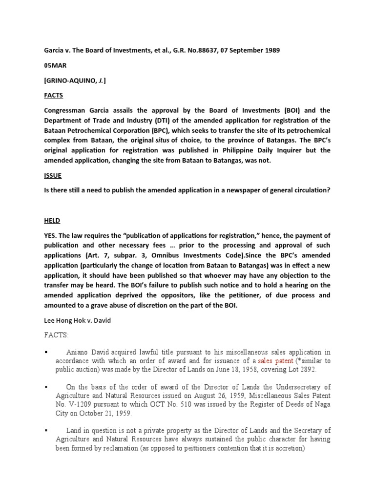 Requirement of Publishing Amended Applications for Registration in ...