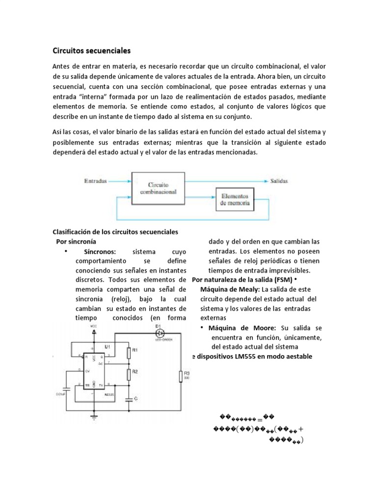 Circuitos Secuenciales | PDF | Ingeniería Informática | Ingeniería Electrónica