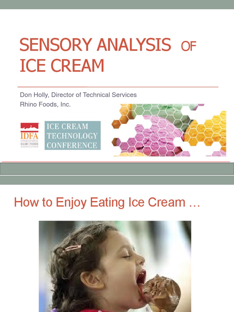 Sensory Analysis of Ice-Cream | PDF | Taste | Senses