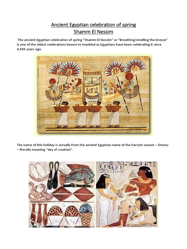 Sham El Nessim: Ancient Spring Festival | PDF | Scallion | Ancient Egypt