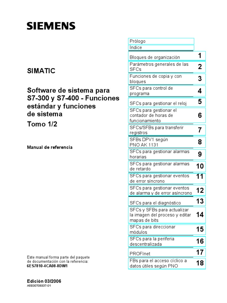 Funciones estándar y funciones de sistema para S7-300 y S7-400 | PDF ...