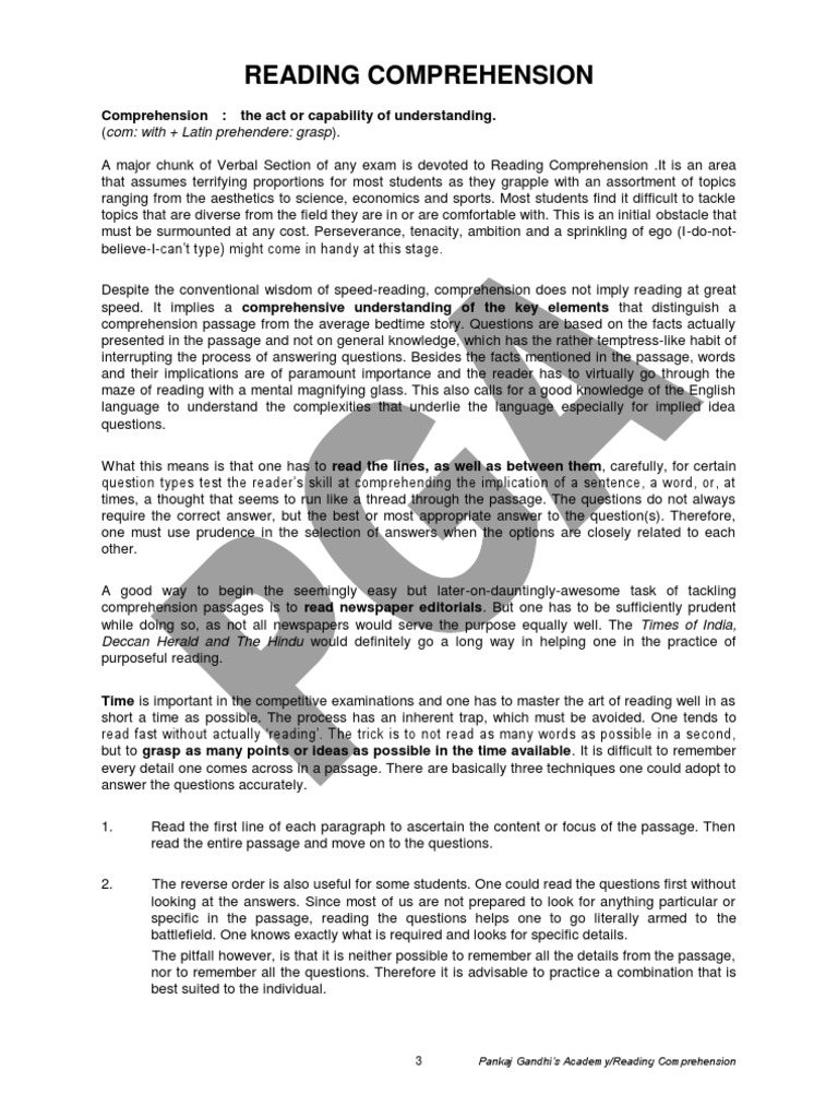 Reading Comprehension | PDF | Extermination Camp | Sherlock Holmes