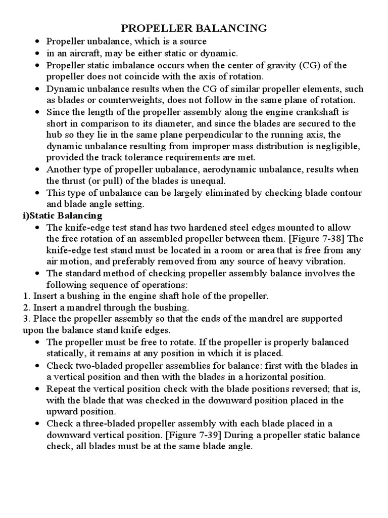 Propeller Balancing | PDF | Propeller | Throttle