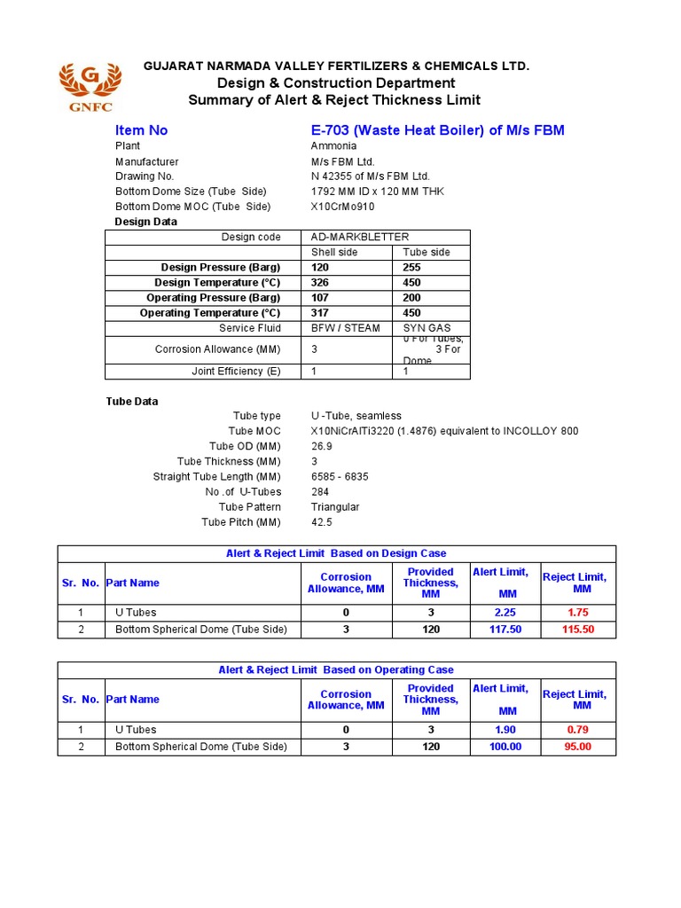 E-402 Calc | PDF | Pipe (Fluid Conveyance) | Boiler