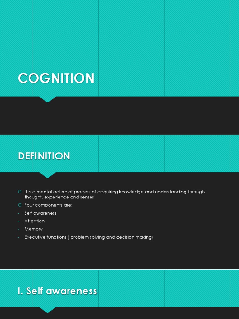 Cognition PDF | PDF | Memory | Attention