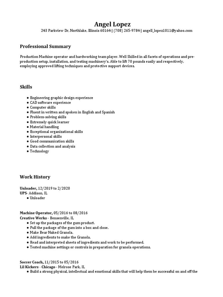 Angels Resume 1 | PDF | Engineering | Cognition
