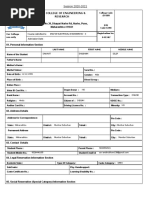 Admission Form Without Deeniyat | PDF