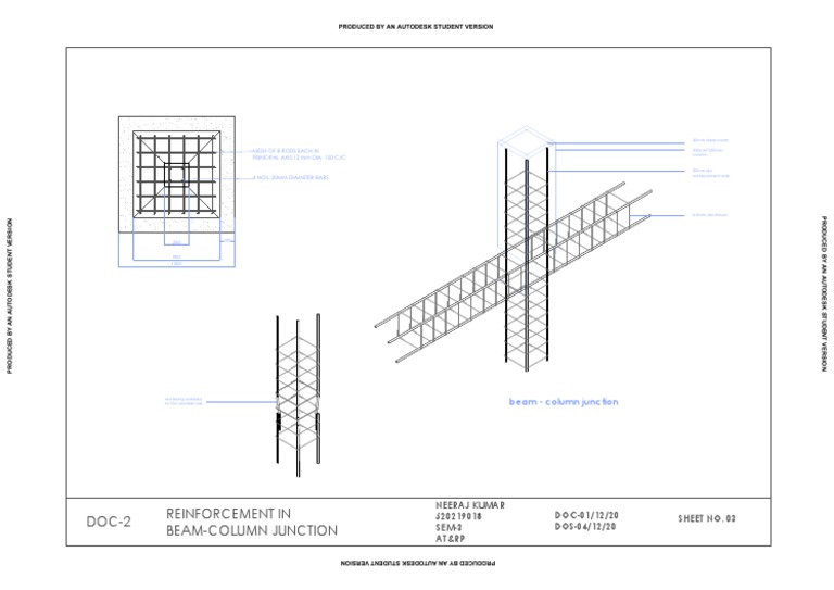 DOC-2 Reinforcement in Beam-Column Junction | PDF | Nature