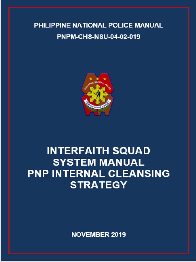 PNP Interfaith Squad Manual 2019 | PDF
