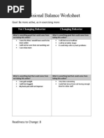 Decisional Balance Worksheet | PDF