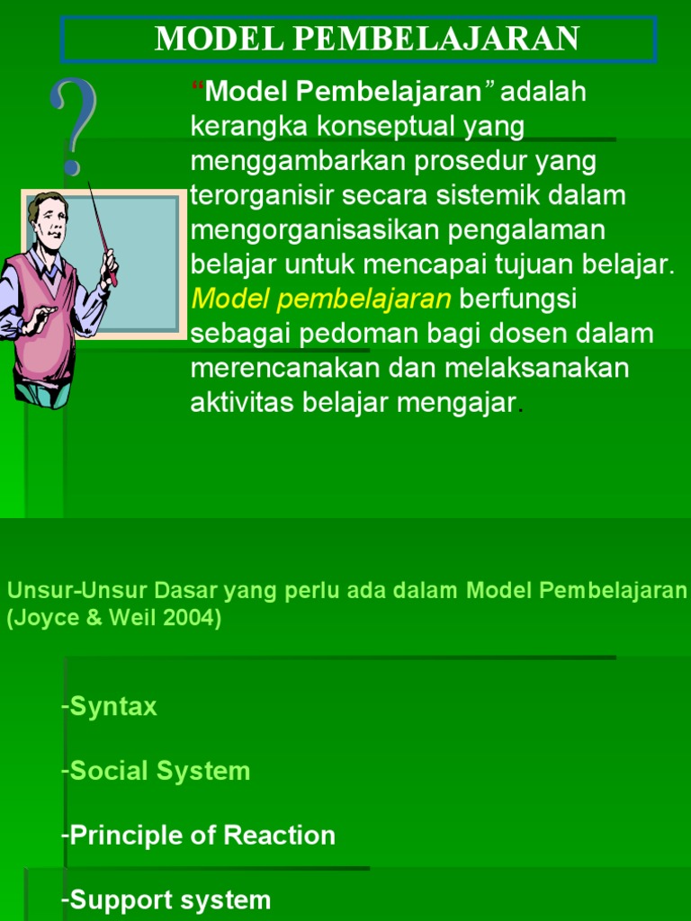 Unsur dan Jenis Model Pembelajaran | PDF