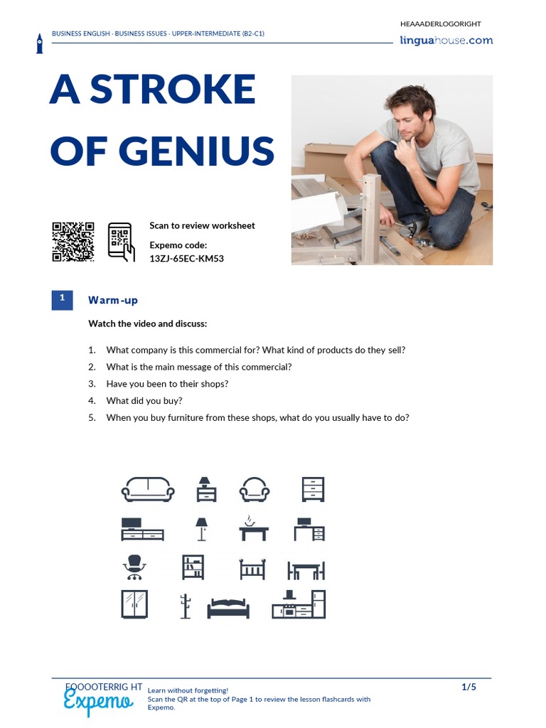 A Stroke of Genius British English Student Ver2 | PDF | Noun | Perception