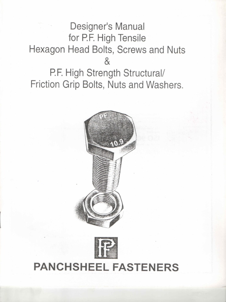 HSFG Bolts Weight Chart PDF | PDF