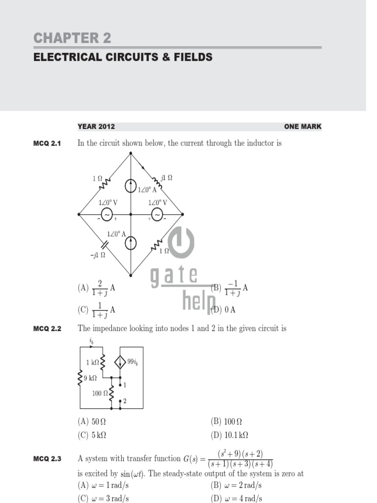 Electrical Circuits & Fields PDF | Download Free PDF | Capacitor | Electrical Network