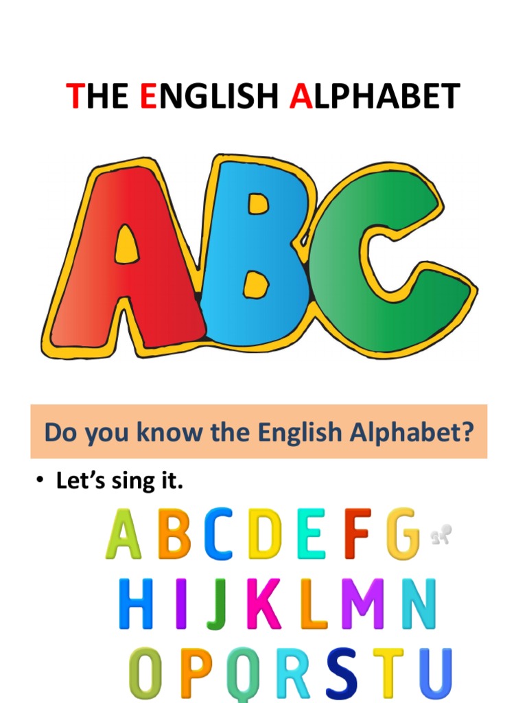 Lesson 1 - The English Alphabet PDF | PDF