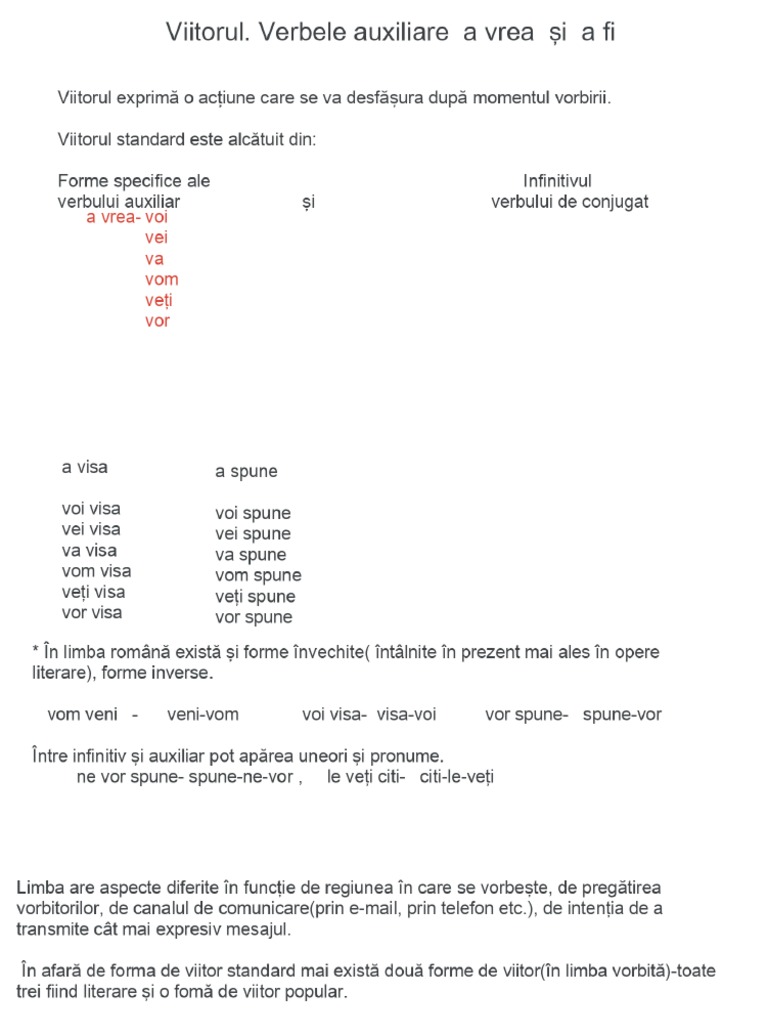 Timpul Viitor PDF | PDF