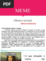 Entendendo Memes: Gênero e Intertextualidade | PDF | Meme | Internet