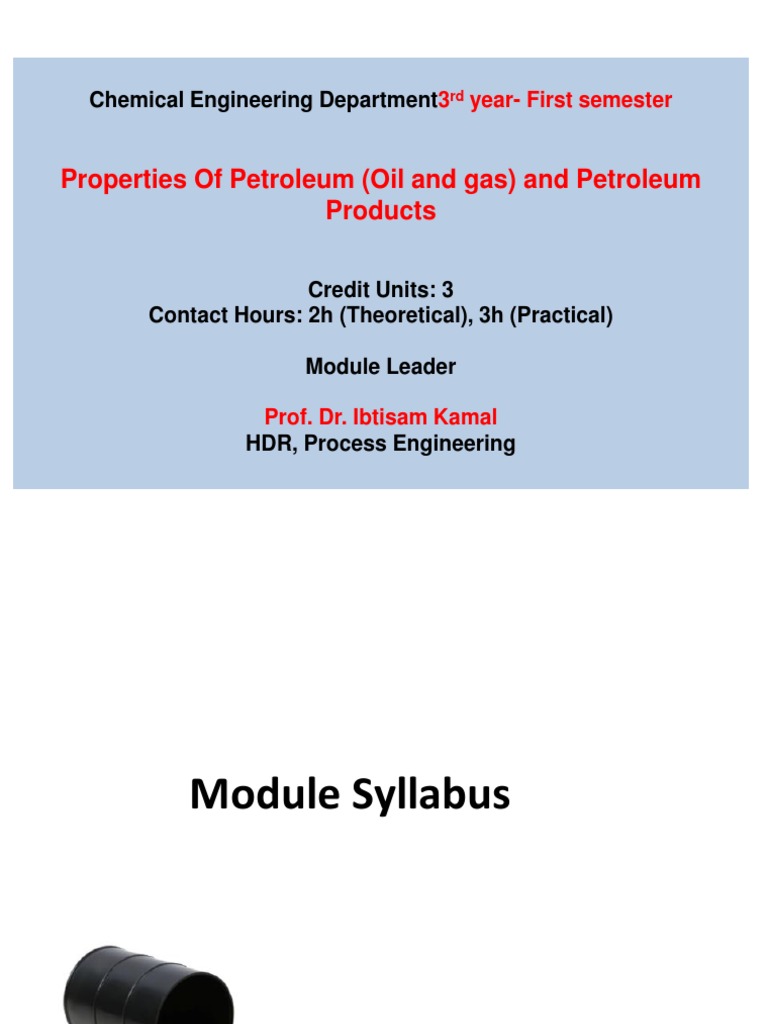 Properties of Petroleum (Oil and Gas) and Petroleum Products | PDF ...