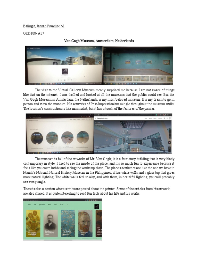 Van Gogh Museum Experience in Manila | PDF | Art
