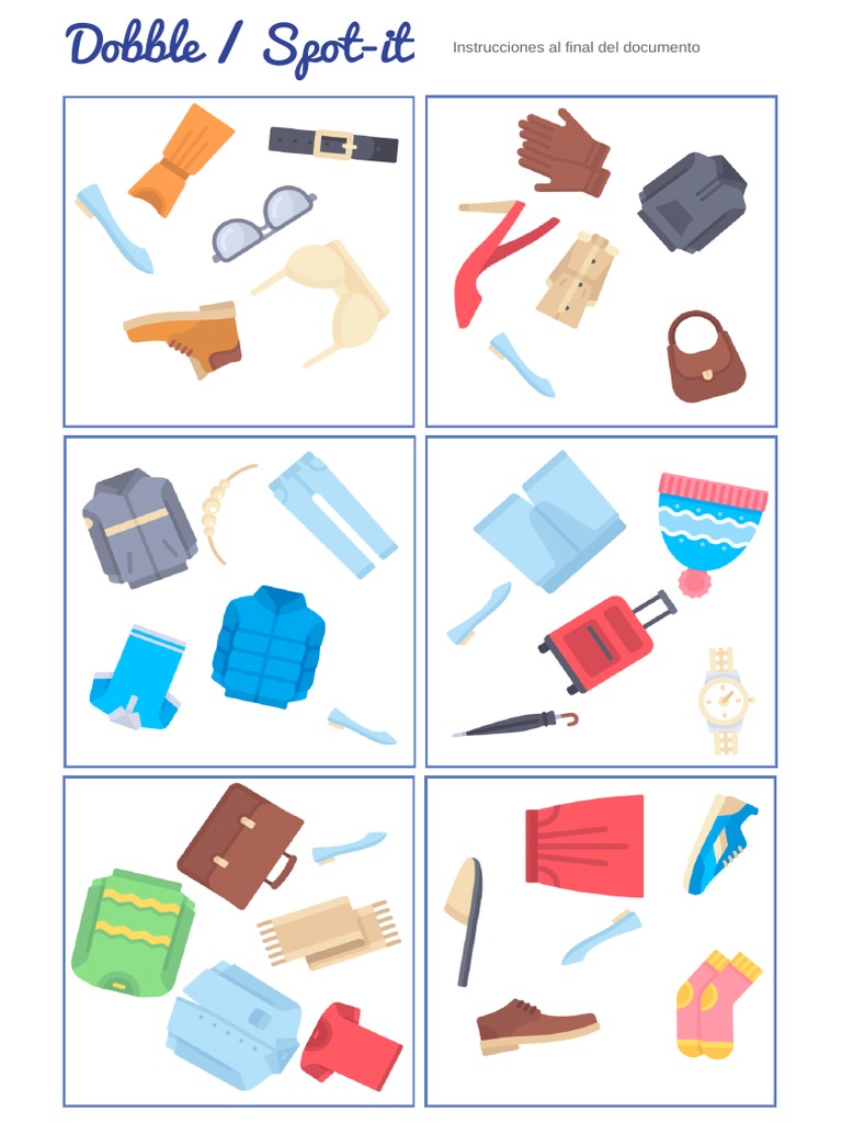 Dobble de La Ropa PDF | PDF