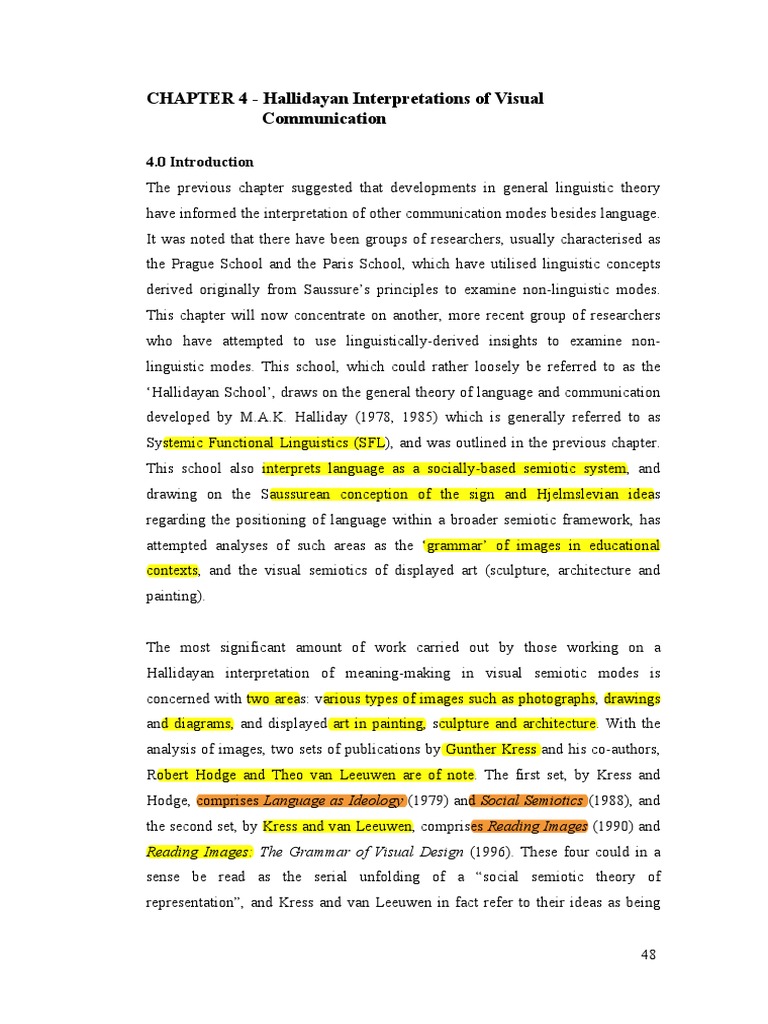 Chapter 4 - Hallidayan Approaches | PDF | Semiotics | Human Communication