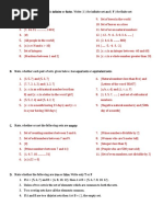 Worksheet of Sets | PDF | Set (Mathematics) | Logic