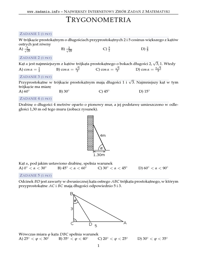 Trygonometria. | PDF