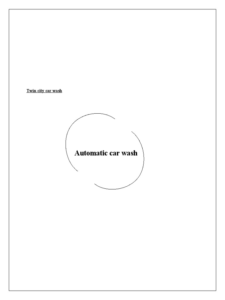 AUTOMATIC CAR WASH Project Report Final | PDF | Cash Flow Statement ...