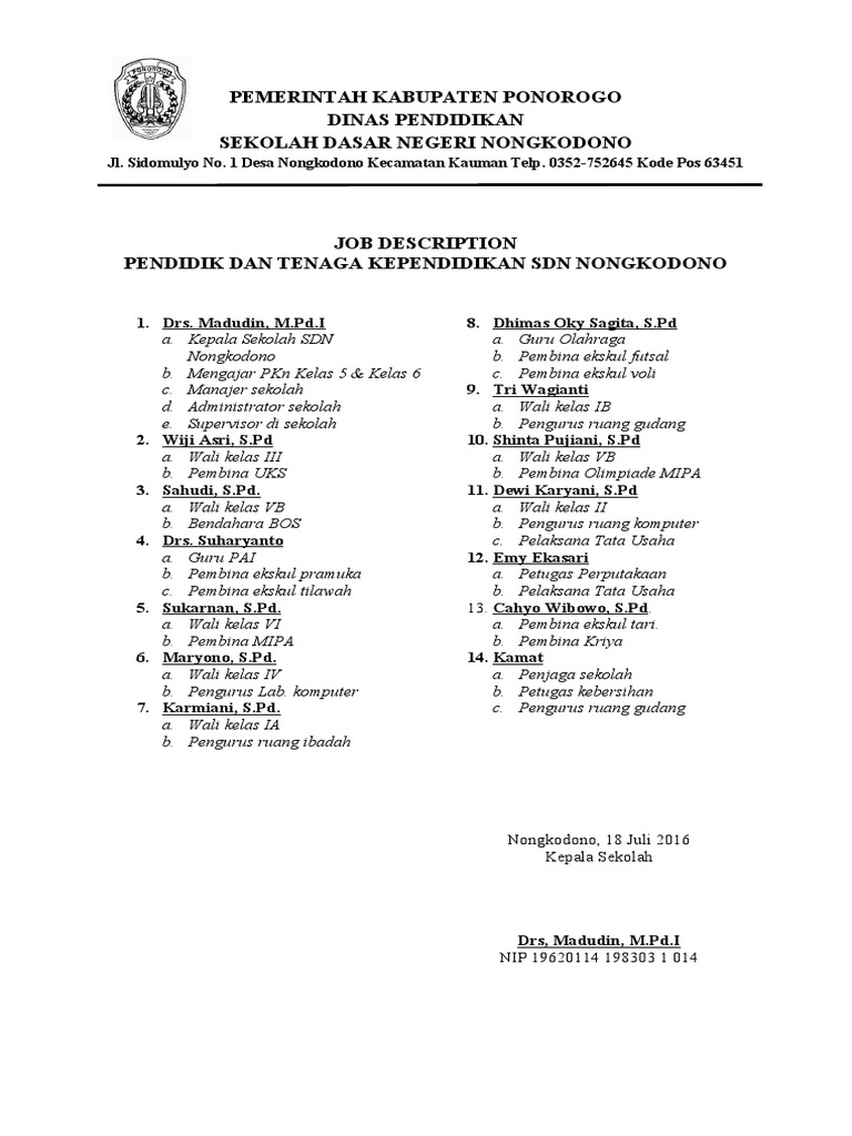 Job Description | PDF