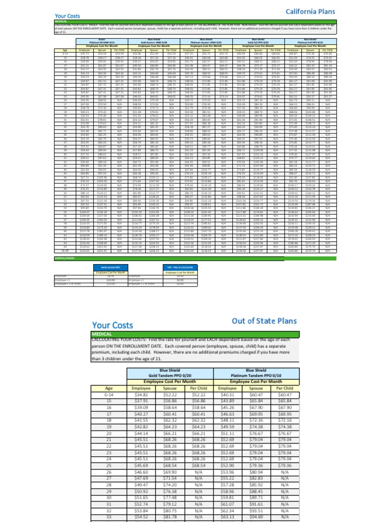 Rate Sheet - Mektec 12 | PDF | Health Maintenance Organization | Health ...