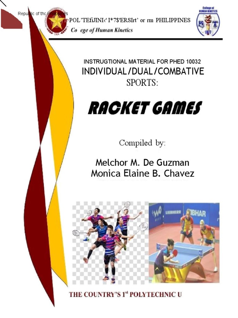 PHED 10032 Individual Dual Combative Sports Racket Games - 1 | PDF ...
