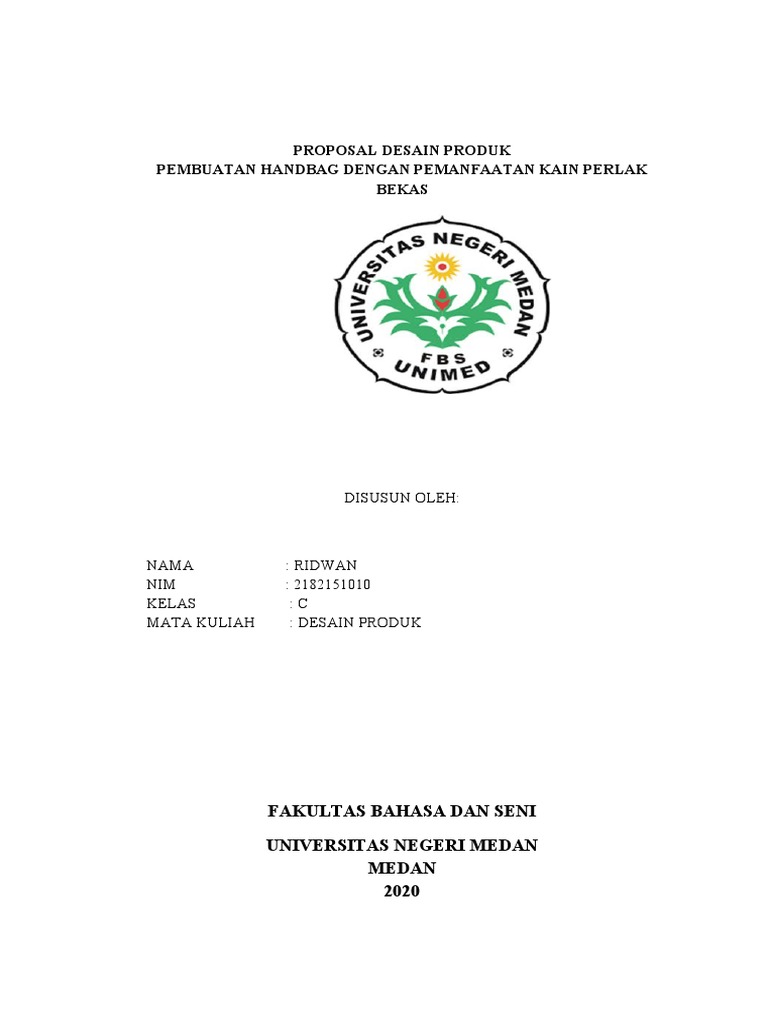 Tugas Proposal Desain Produk Handbag | PDF