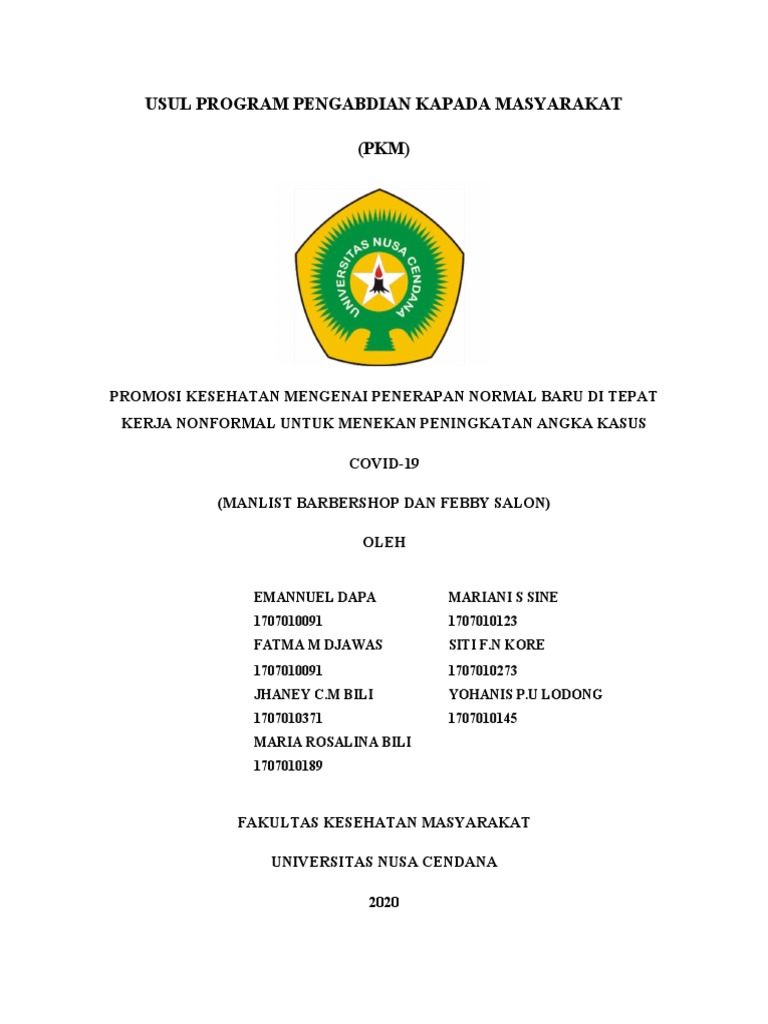 Proposal PKM (K3) | PDF