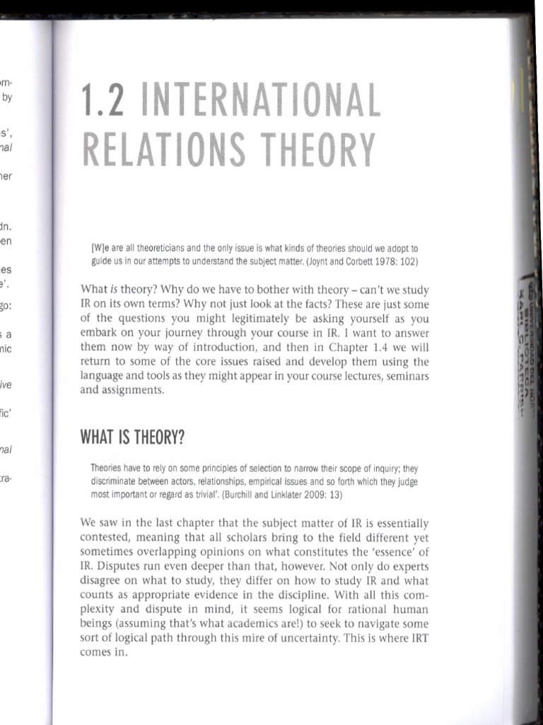 International Relations Theory. Daddow, Oliver PDF | PDF