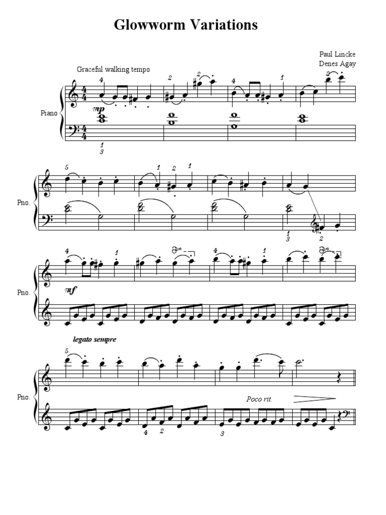 Glowworm Variations | PDF