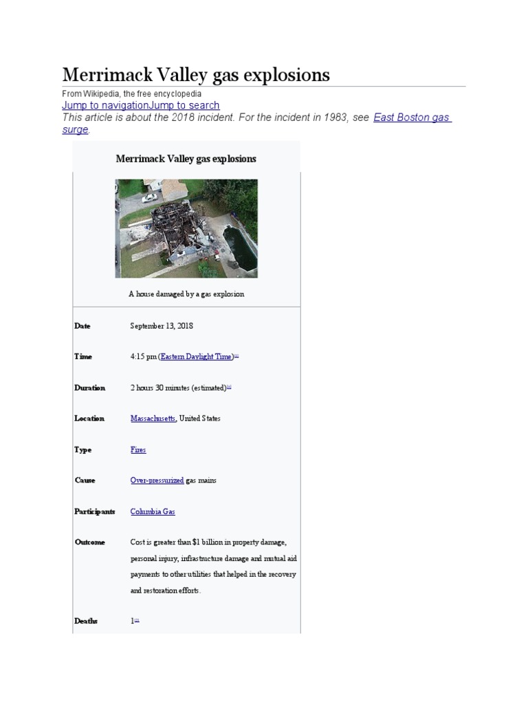 Merrimack Valley Gas Explosions | PDF | Emergency Incident | Explosion