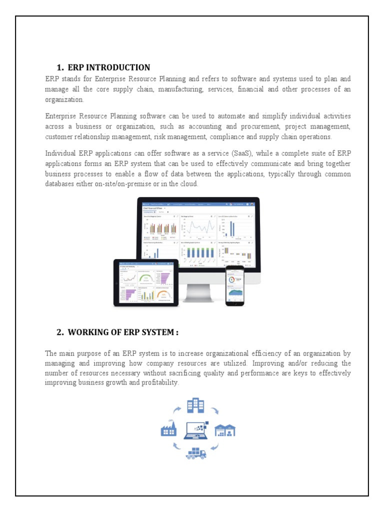 Erp Introduction | PDF | Enterprise Resource Planning | Cloud Computing