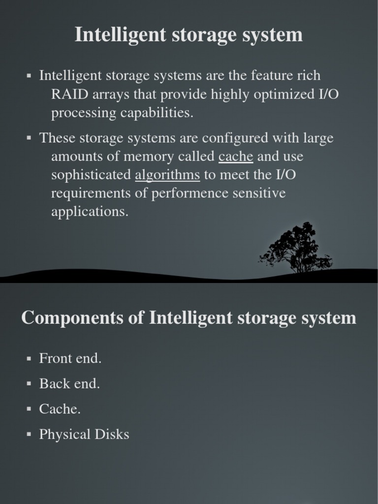 Unit2 San Intelligent Storage System | PDF | Cache (Computing) | Cpu Cache