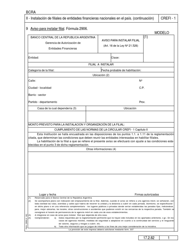 Formulario 2906 | Descargar gratis PDF | Bancos | Economias