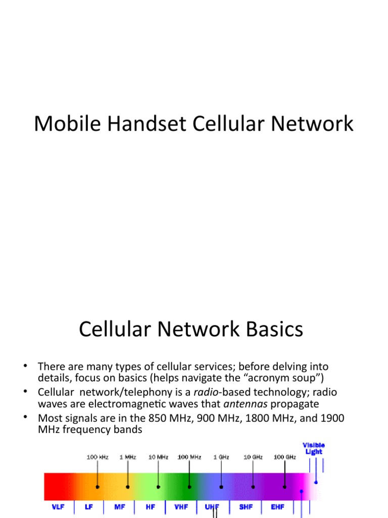Mobile Handset Cellular Network | PDF | Cellular Network | High Speed Packet Access