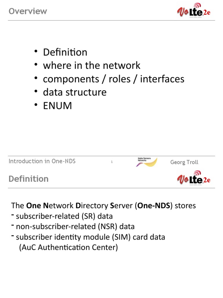 Definition - Where in The Network - Components / Roles / Interfaces - Data Structure - Enum ...