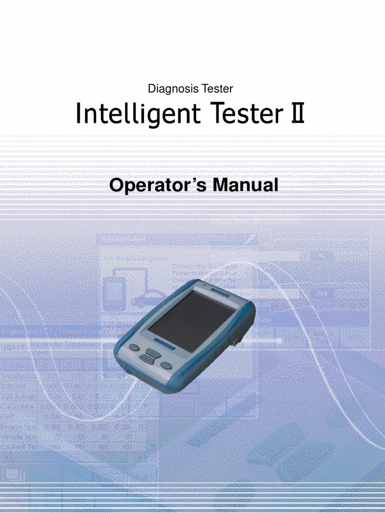 Manual Intelligent Tester Ii PDF | PDF | License | Software