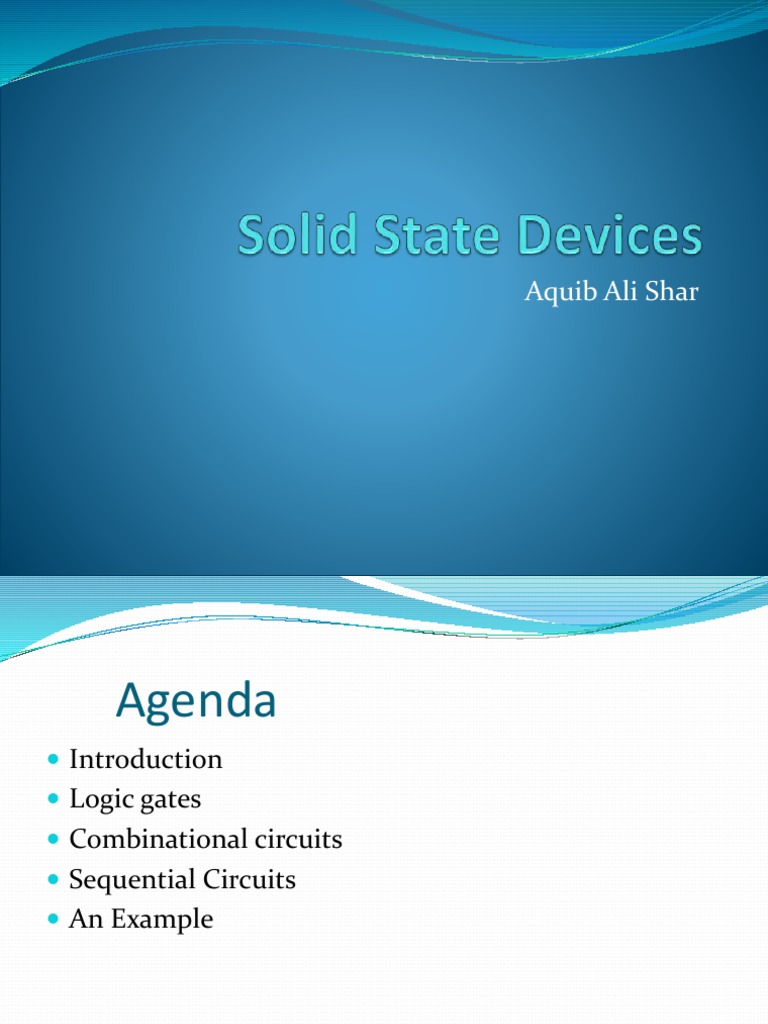 Solid State Devices and Circuits Overview | PDF | Technology & Engineering