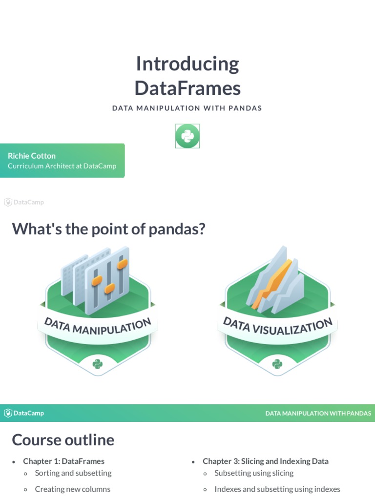 Introducing Dataframes: Richie Cotton | PDF | Poodle | Labrador Retriever