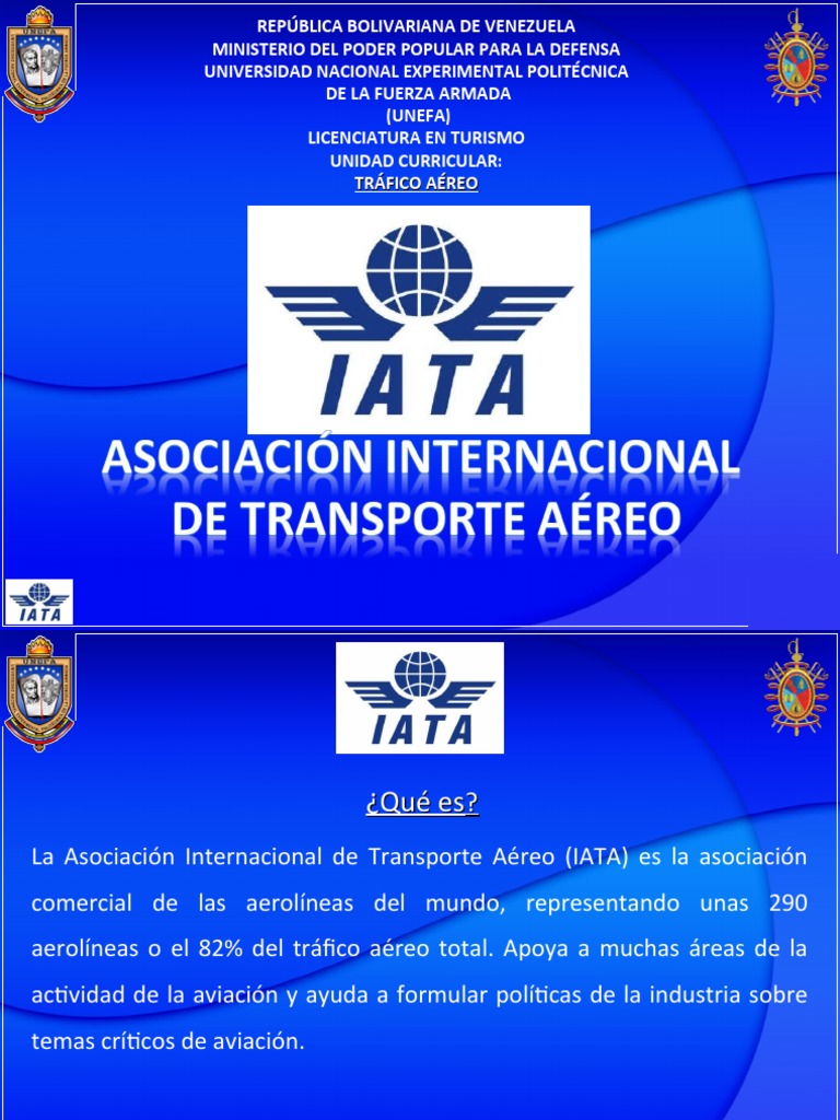 PRESENTACIÓN IATA.ppt | PDF | aerolíneas | Compañías de transporte